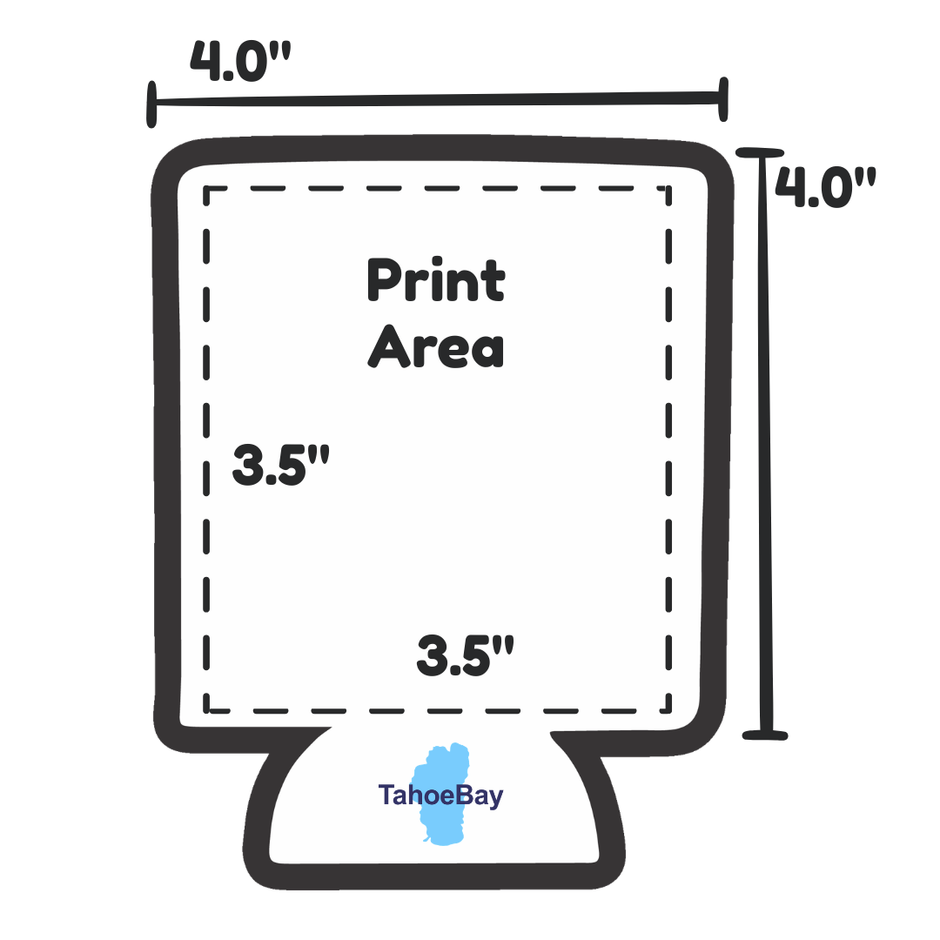 TahoeBay Can Cooler Print Templates